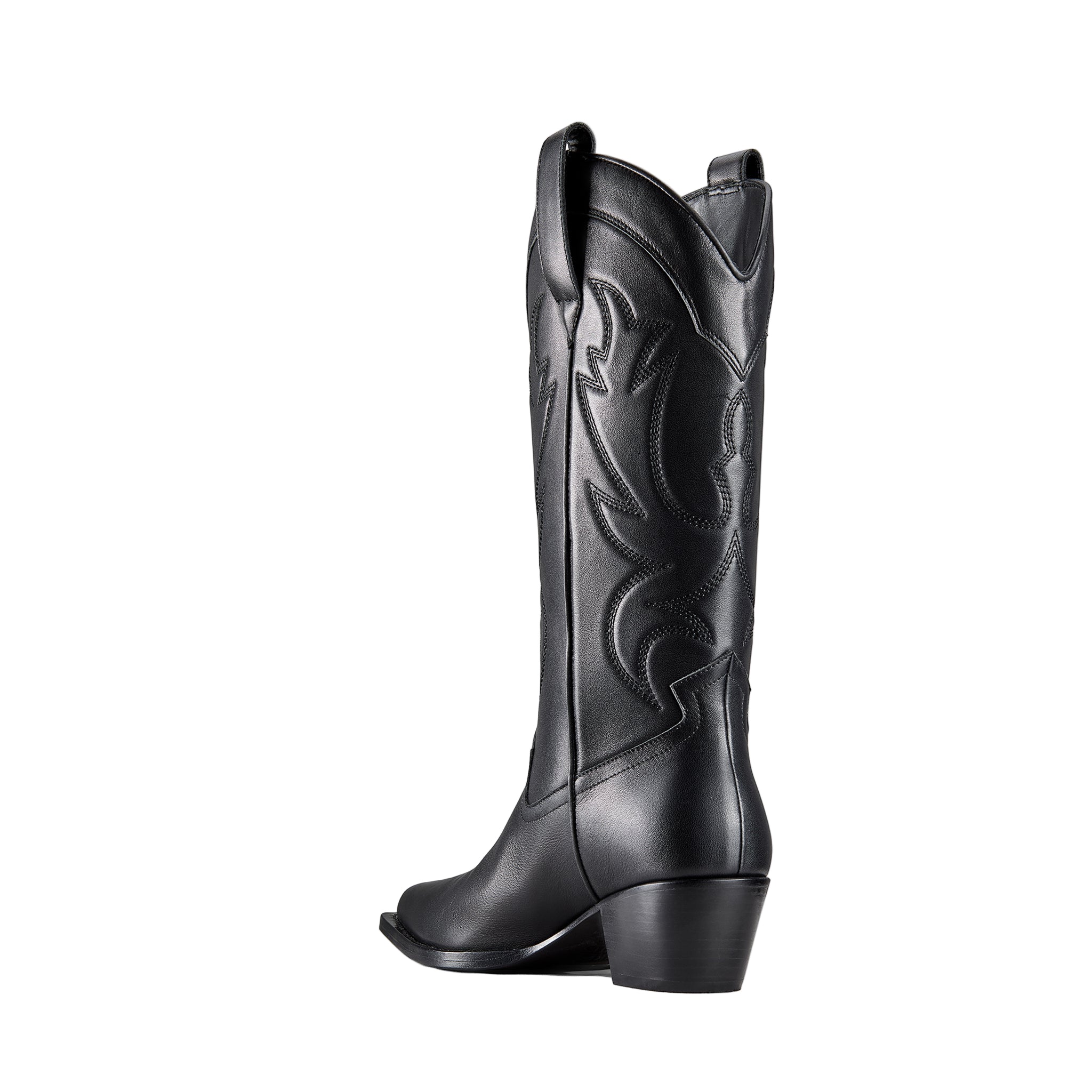 DUKE Cowboy Boots Mid Jet Black – the store London